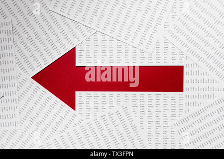 Red Arrow from above Stock Photo - Alamy