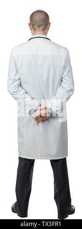 Old male doctor isolated on white Stock Photo - Alamy