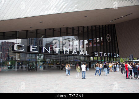Rotterdam Centraal station, Station Square The Netherlands Stock Photo ...