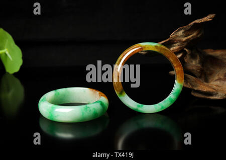Collection-grade three-color jade bracelet Stock Photo - Alamy