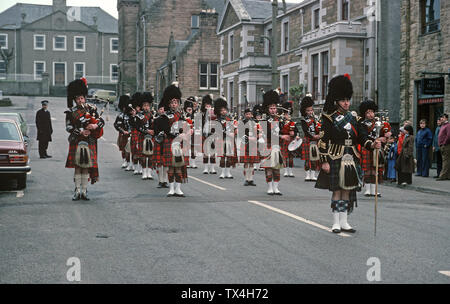 Campbeltown pipe band, Campbeltown, Mull of Kintyre, Argyll and Bute ...