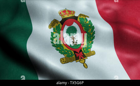 Durango map with Mexican national flag illustration Stock Photo - Alamy