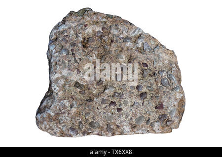Conglomerate. Sedimentary rock sample Stock Photo - Alamy