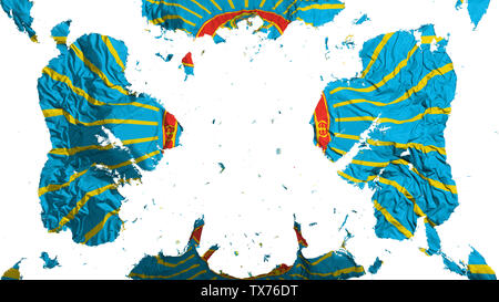 Scattered Kazakhstan flag Stock Photo - Alamy