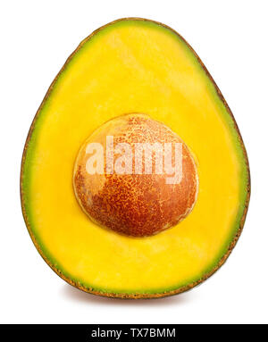 sliced avozilla avocado path isolated on white Stock Photo - Alamy