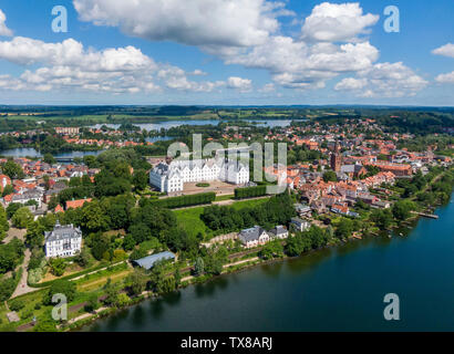 Ploen, Germany, aerial view of the castle and the old town of Ploen Ploen Stock Photo - Alamy