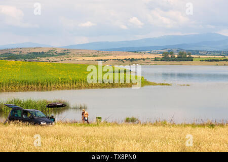 malo krushevo reservoir fishing lake bulgaria Stock Photo - Alamy