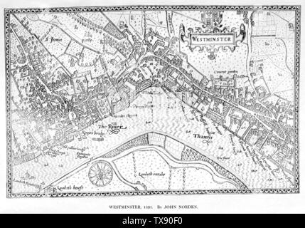 A map of Westminster. Westminster. [By John Norden]. [London], 1593 ...