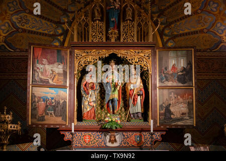 Budapest, NOV 9: Interior view of the famous Matthias Church on NOV 9 ...