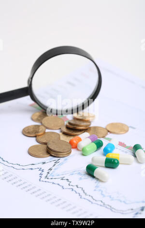 Medical Pharmaceuticals share price material Stock Photo - Alamy