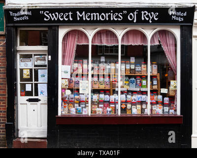 Sweet Memories of Rye, East Sussex. An old fashioned candy shop on the ...