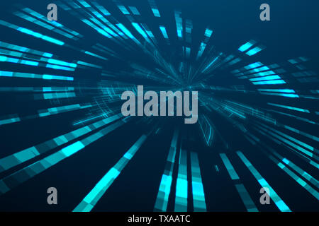 Blue Line Tech Sense Background Stock Photo - Alamy
