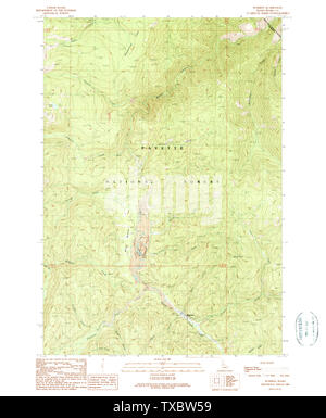 Warren, Idaho, map 1989, 1:24000, United States of America by Timeless ...