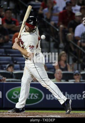 San Diego Padres pitcher Dale Thayer (C) joins the mound conference ...