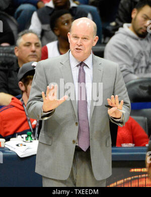 Charlotte Hornets head coach Steve Clifford works the bench during the ...