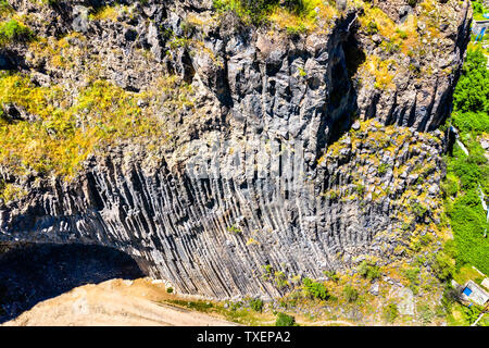 Aerial view of the natural wonder of Armenia - majestic gorge of Azat ...