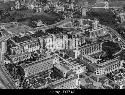 Italy, Rome, view of the Mussolini sanatorium under construction, now ...