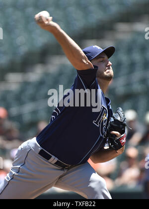 Tampa Bay Rays' Matt Andriese pitches to the New York Yankees during ...