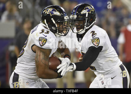 Baltimore Ravens quarterback Josh Johnson (17) pictured before an NFL ...