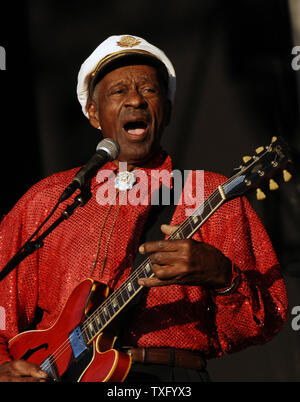 9 August 2008 Ð Baltimore, Maryland Ð Chuck Berry performs at the ...