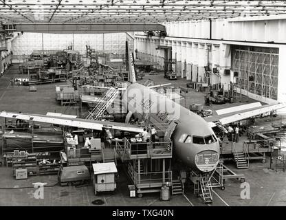 First flight of the prototype of the Airbus A320 airliner at Toulouse ...
