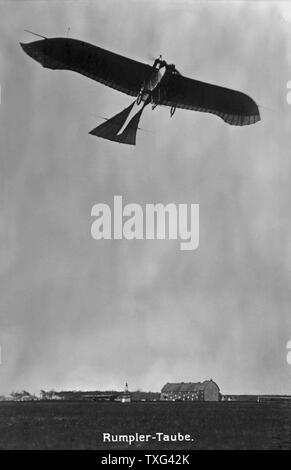 'Rumpler Taube' version of the Austrian military monoplane 'Etrich ...
