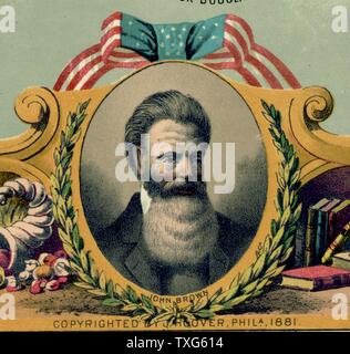 A portrait of John Brown, the abolitionist who played a pivotal role in ...