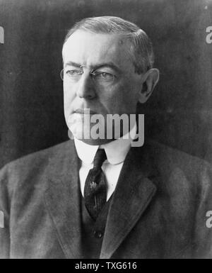 A photograph or portrait of Woodrow Wilson, the 28th president of the ...