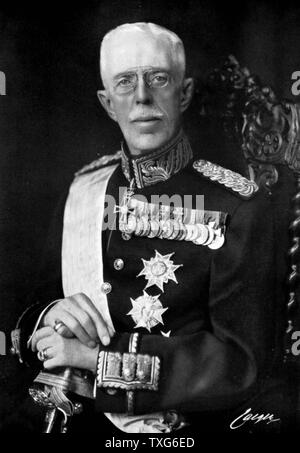 Portrait of King Gustaf V Stock Photo - Alamy