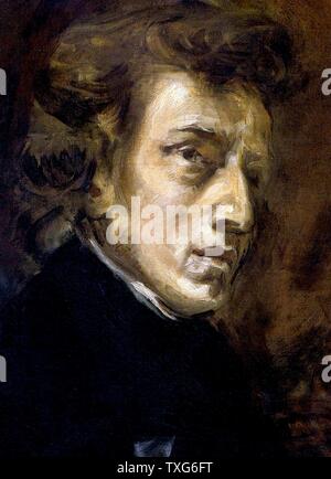 Portrait of Frederic Chopin by Eugene Delacroix, Royal Carthusian ...