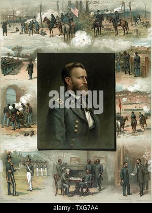 Scenes in life of Ulysses S Grant (1822-1885), 18th President of the ...