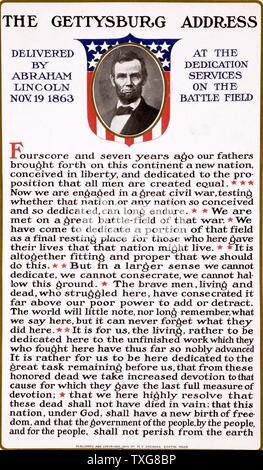 The Gettysburg address delivered by Abraham Lincoln November 19, 1863 ...
