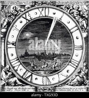 Illustration showing 17th century clock mechanism, from Waltham Abbey ...