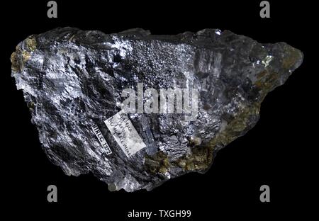 Galena, the natural mineral form of lead sulphide. It is the most ...