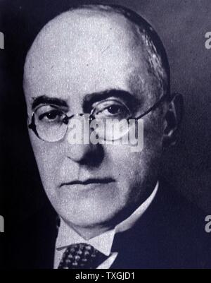 Portrait of Heinrich Brüning (1885 – 1970) was a German Centre Party ...