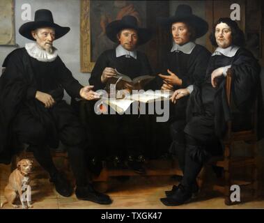 Four officers of the Amsterdam Coopers and wine rackers Guild Stock ...