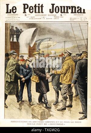 DR HAWLEY CRIPPEN (1862-1910) with his alleged accomplice Ethel Neave ...