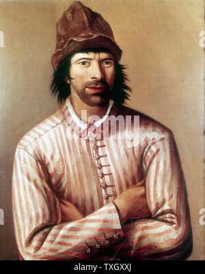 Peter the Great (1672-1725) as ship's carpenter. Portrait made in ...