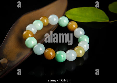 Jade handstring bead chain Stock Photo - Alamy