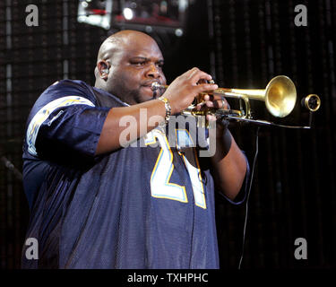 Rashawn Ross of the Dave Matthews Band performs in concert at Coors ...