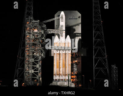 A Boeing Delta IV heavy launch vehicle lifted off from here on a ...