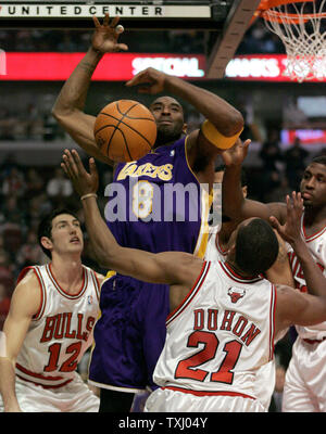 Chicago Bulls' Chris Duhon (21) and Los Angeles Lakers' Lamar Odom ...