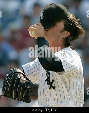 Chicago White Sox pitcher Nick Nastrini (43) throws during their spring ...