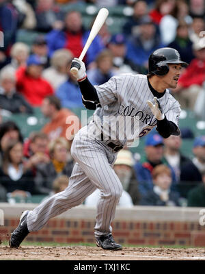 Colorado Rockies second baseman Japan's Kazuo Matsui (16) throws to ...
