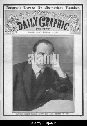 1913 Daily Graphic front page Captain Oates of the Scott Expedition ...