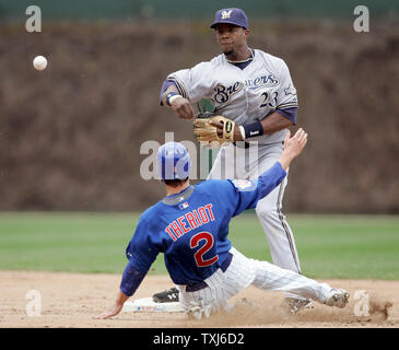 Milwaukee Brewers second baseman Rickie Weeks #23 had 2 walks and 3 ...