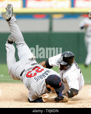 Juan Uribe of the Chicago White Sox during a game against the Florida ...