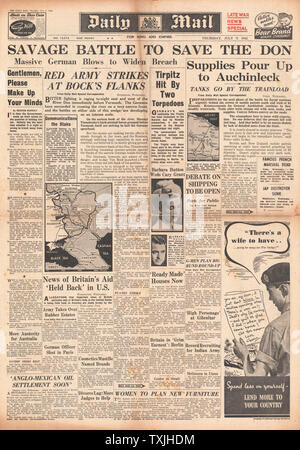 Plan of the Battle of El Alamein. World War II chart showing the ...