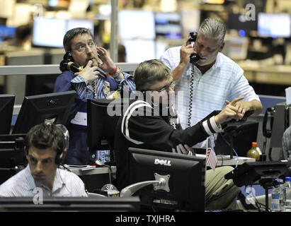 Traders work on the options trading floor at the Cboe Global Markets in ...