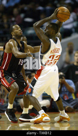 Miami Heat guard Damon Jones speaks to the media Wednesday, April 27 ...